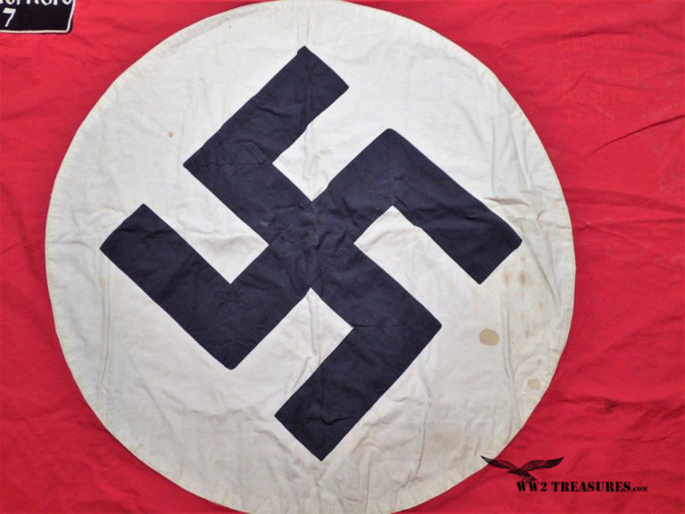 NSDAP Ortsgruppe party flag – Bamberg #118 - World War 2 Treasures